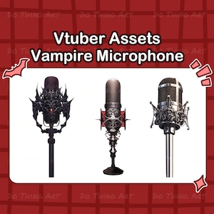 Dark Red Vampire Vtuber Assets Bundle (digital Download) - Etsy