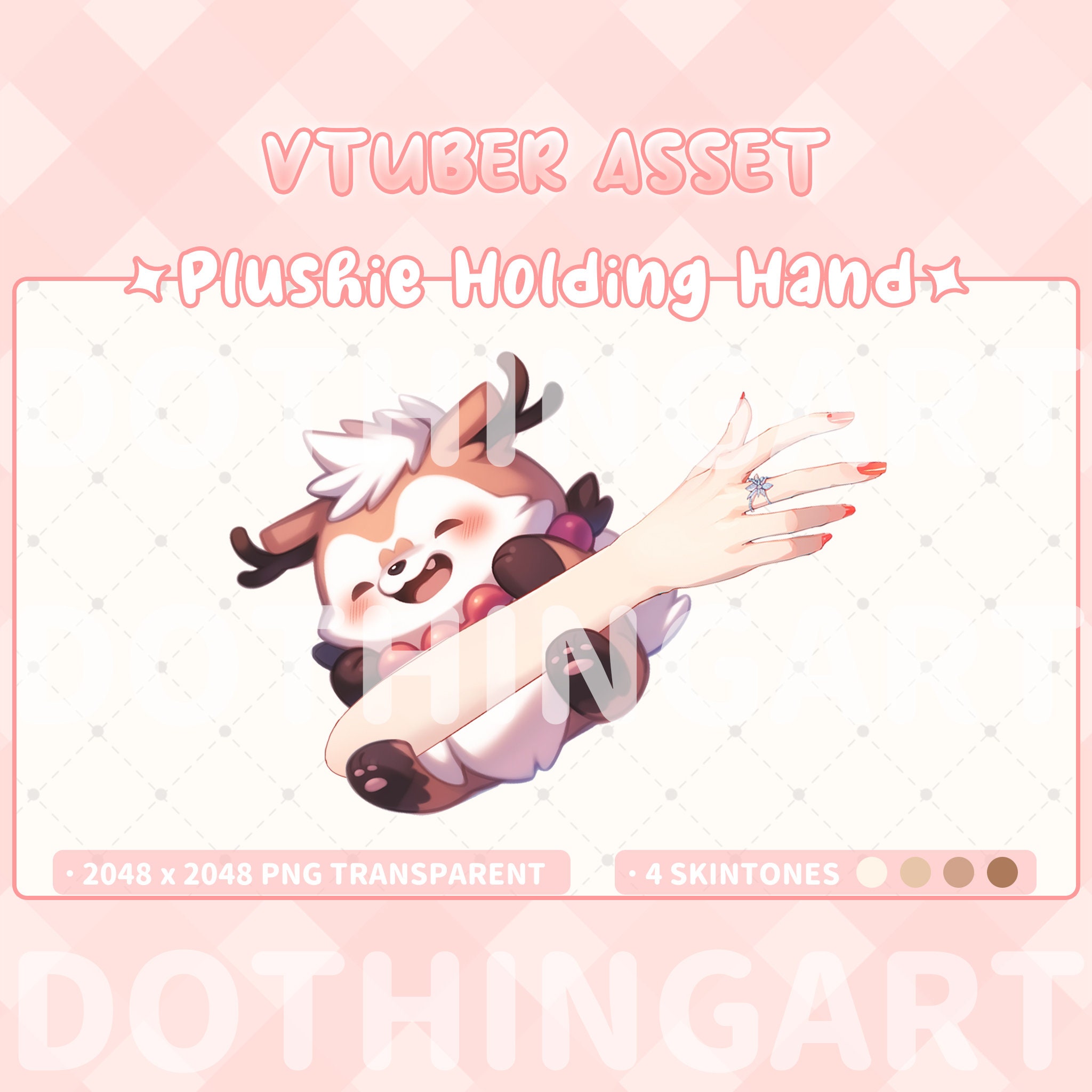 Vtuber Asset Christmas Creature Pillow_bear Deer - Etsy