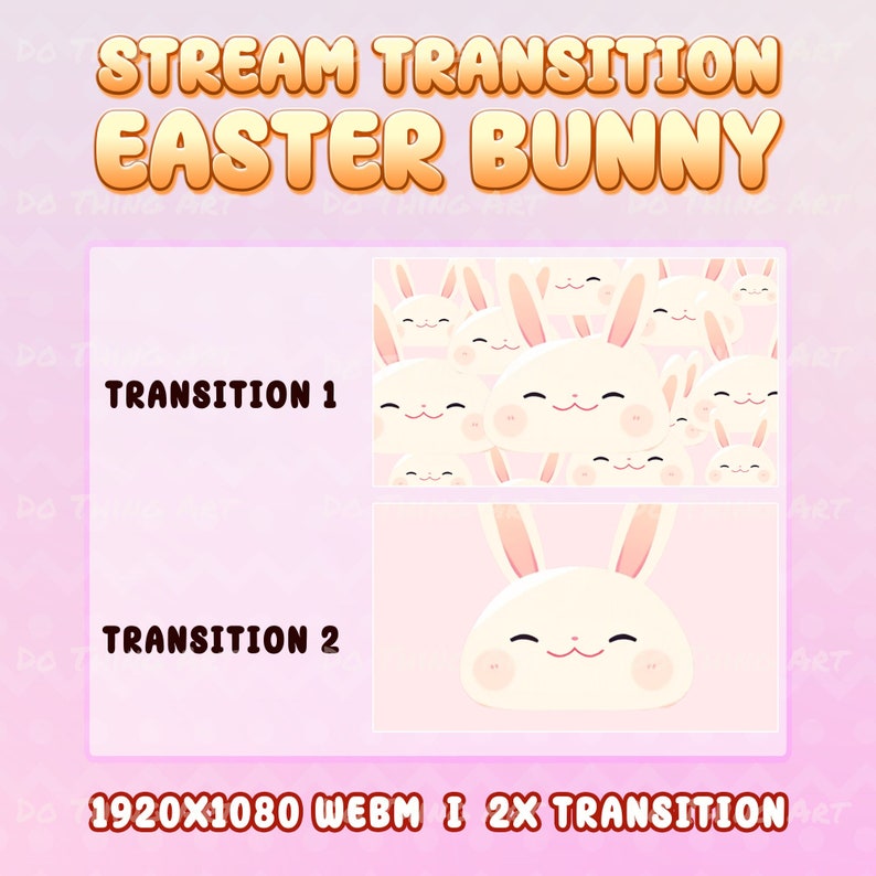 Vtuber Stream Transition | Easter Egg | Rabbit Transitions | OBS Assets ...