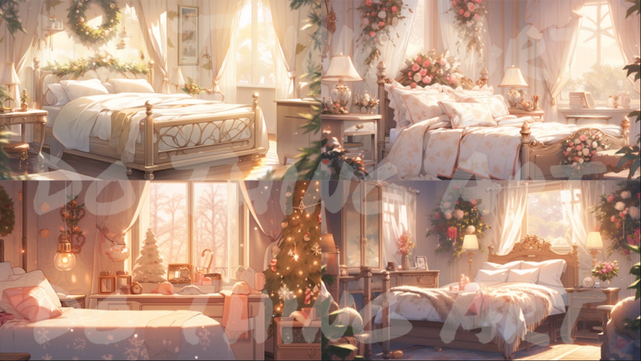 Vtuber Asset Christmas Background - Etsy