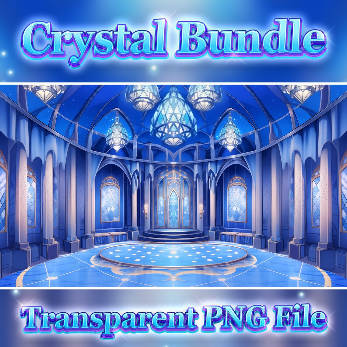 Vtuber Assets - Crystal Bundle | High Tea Collections | Party Assets ...