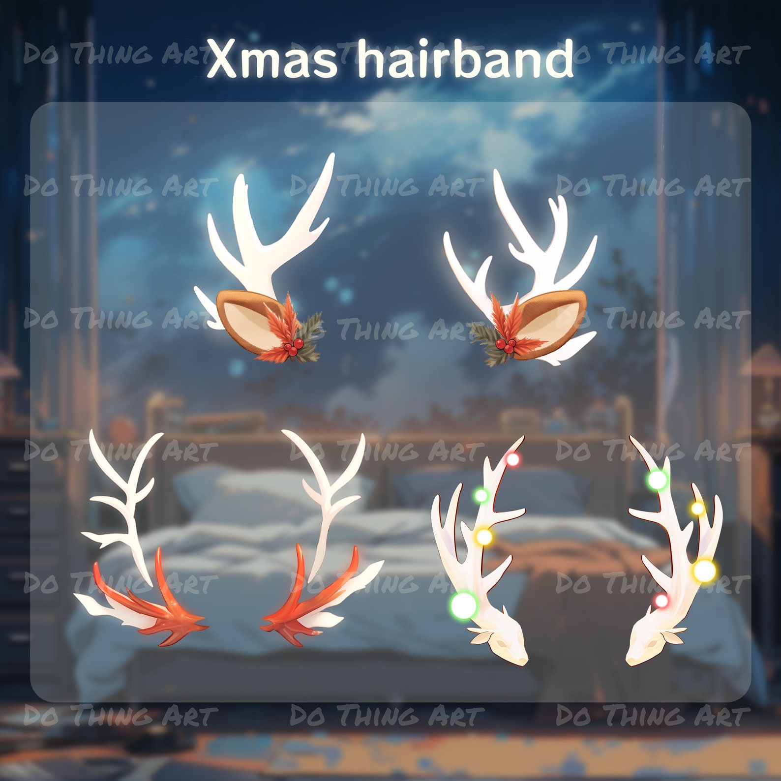 VTUBER Asset | Vtuber Hair Band Christmas Edition - Etsy