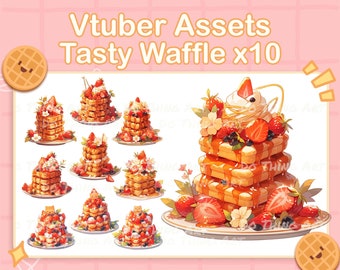 Cupcakes for Stream Vtuber Asset: 14x Pngs Food Art Stream Decoration ...