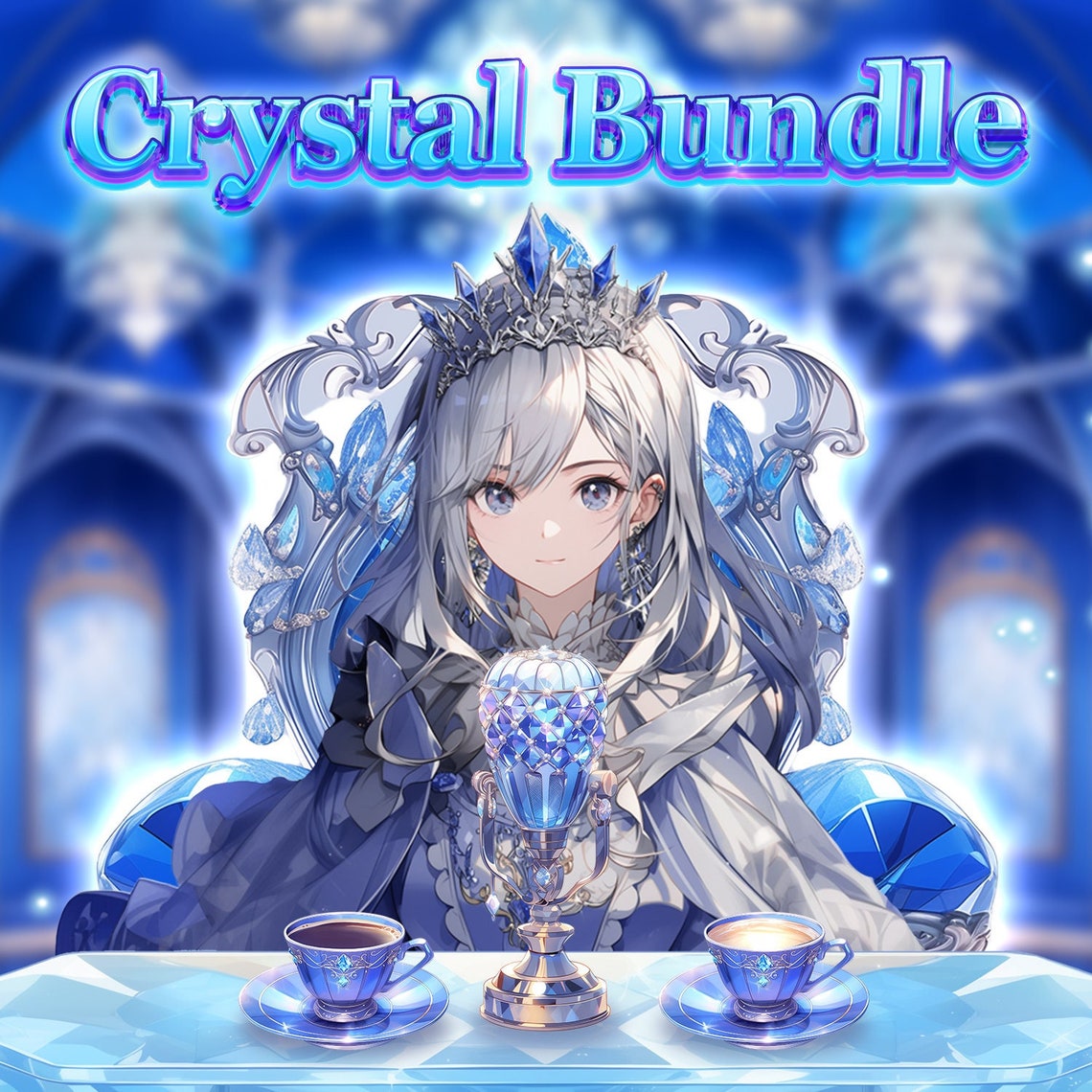 Vtuber Assets Crystal Bundle High Tea Collections Party Assets Party ...