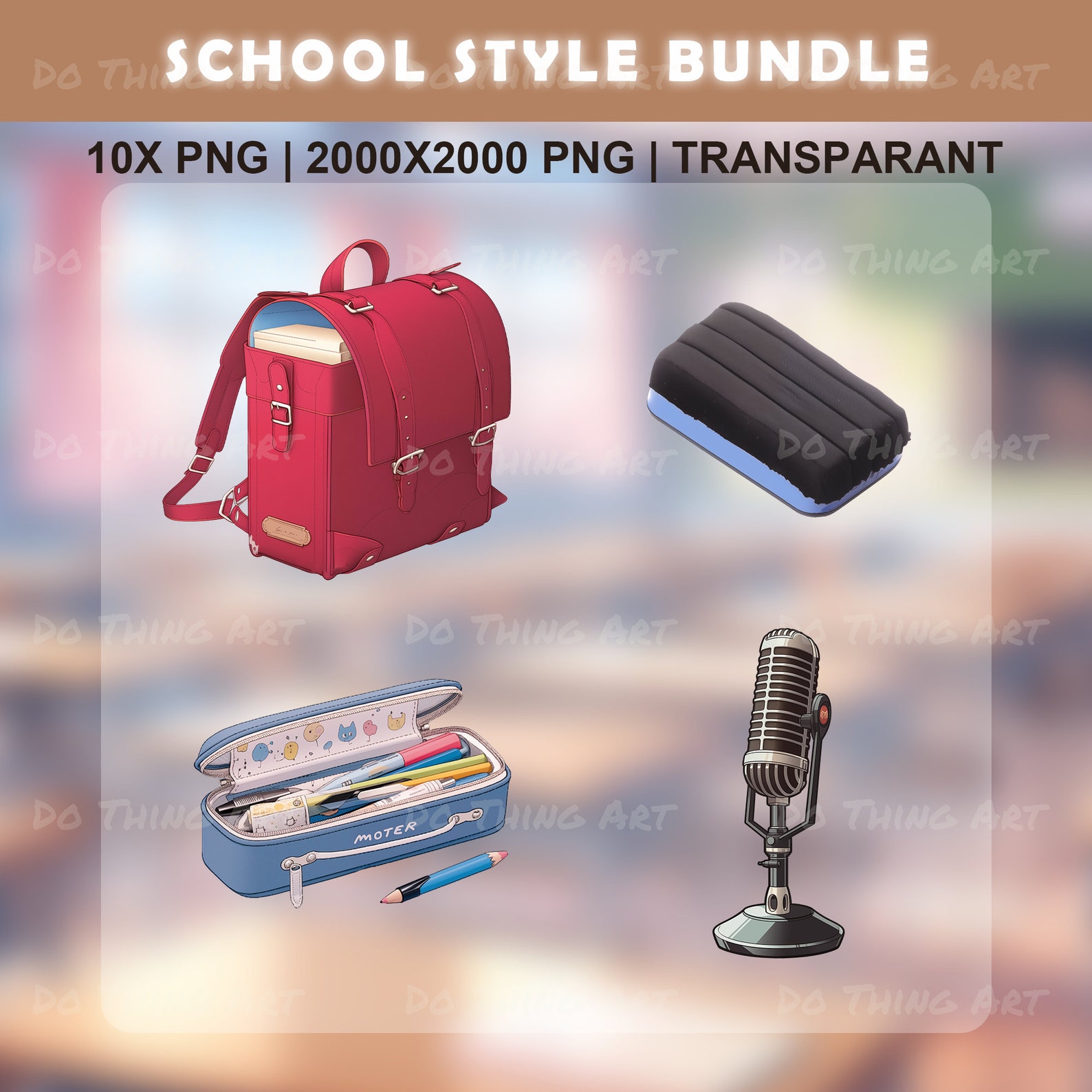 Vtuber Assets School Theme Bundle | High School Theme Bundle | Pre ...