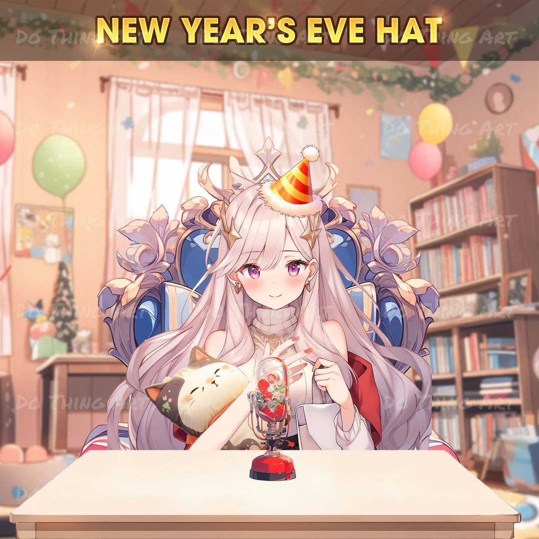 VTUBER Asset Vtuber New Year Eve_hat Edition - Etsy