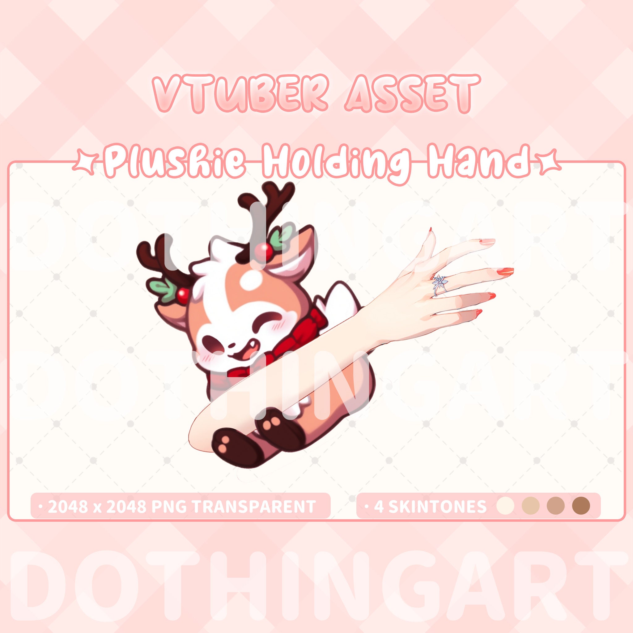 Activo de Vtuber / Criatura navideña Pillow_Bear Deer - Etsy México