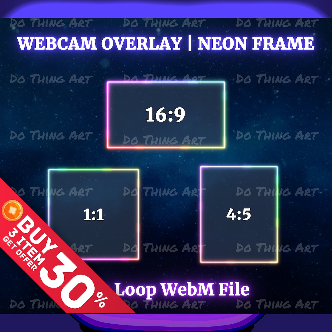 Vtuber Assets Twitch Overlay Webcam Design Stream Overlay Package ...