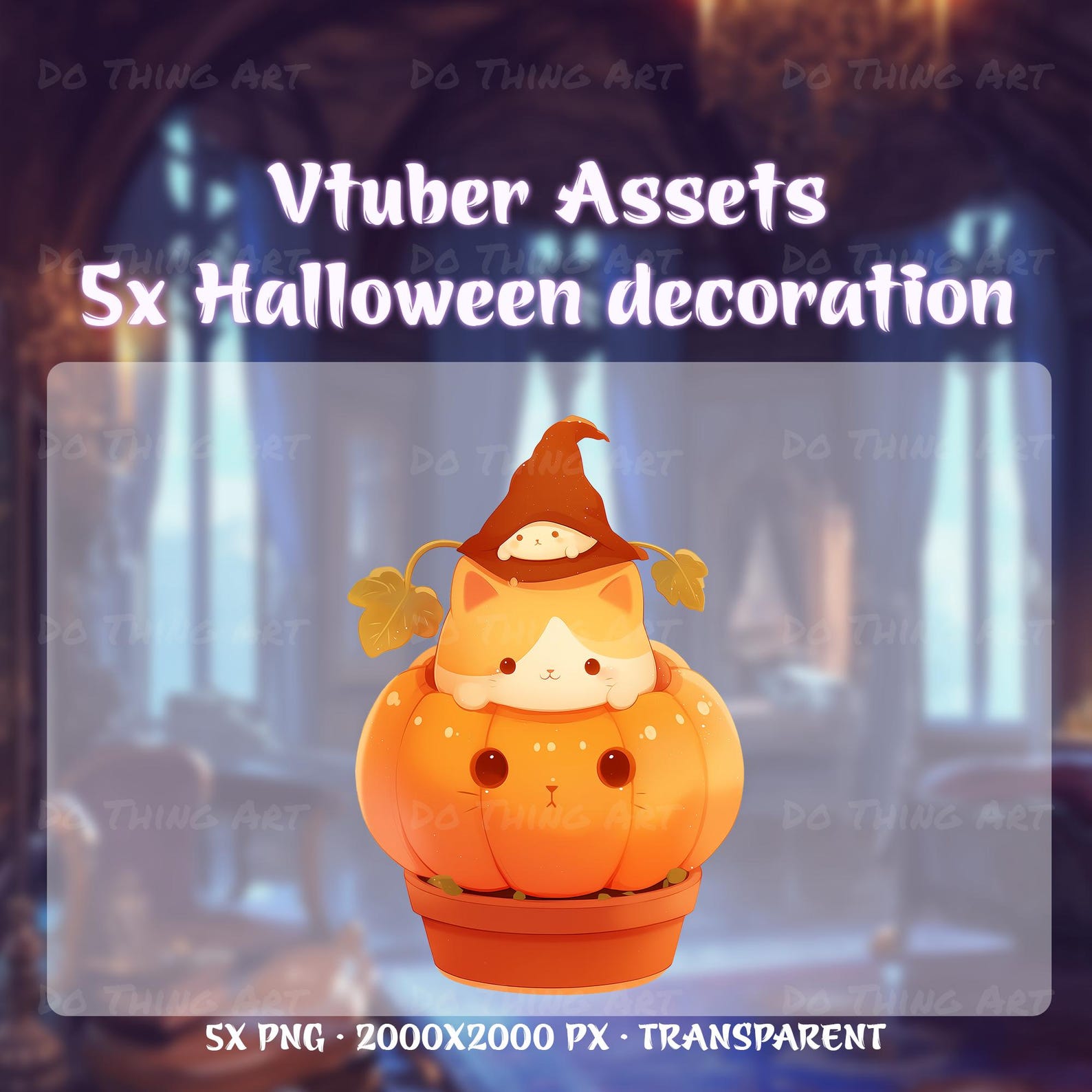 Vtuber Assets | Halloween Candy | Pumpkin | Trick or Treat | Kawaii ...