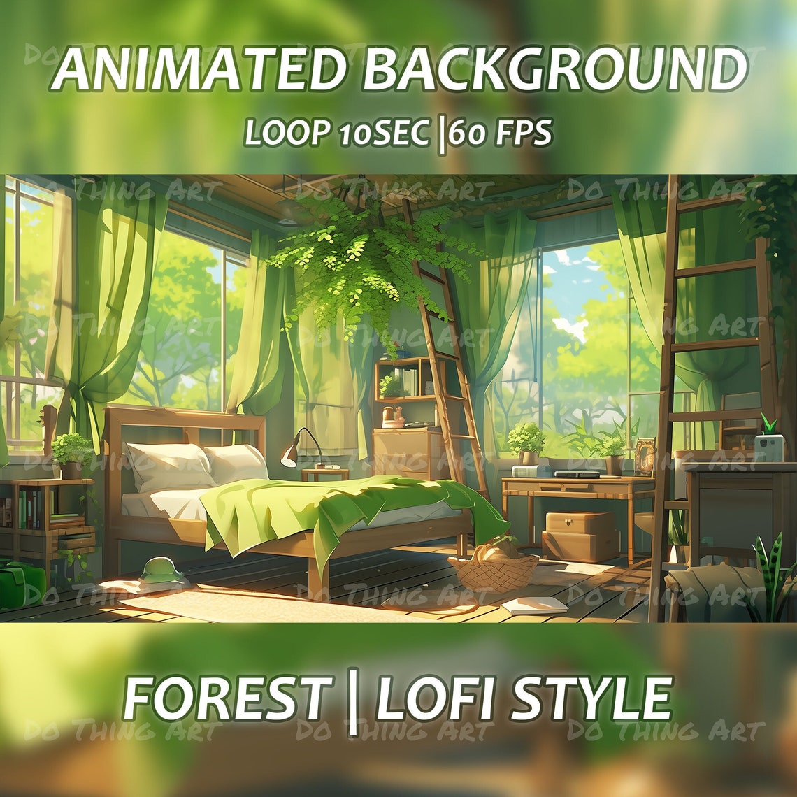 Vtuber Asset Animated Background | Lofi Twitch Streamer Background ...