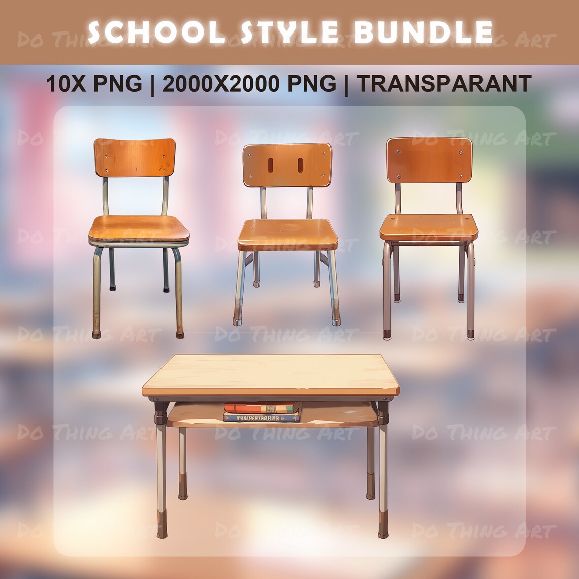 Vtuber Assets School Theme Bundle | High School Theme Bundle | Pre ...
