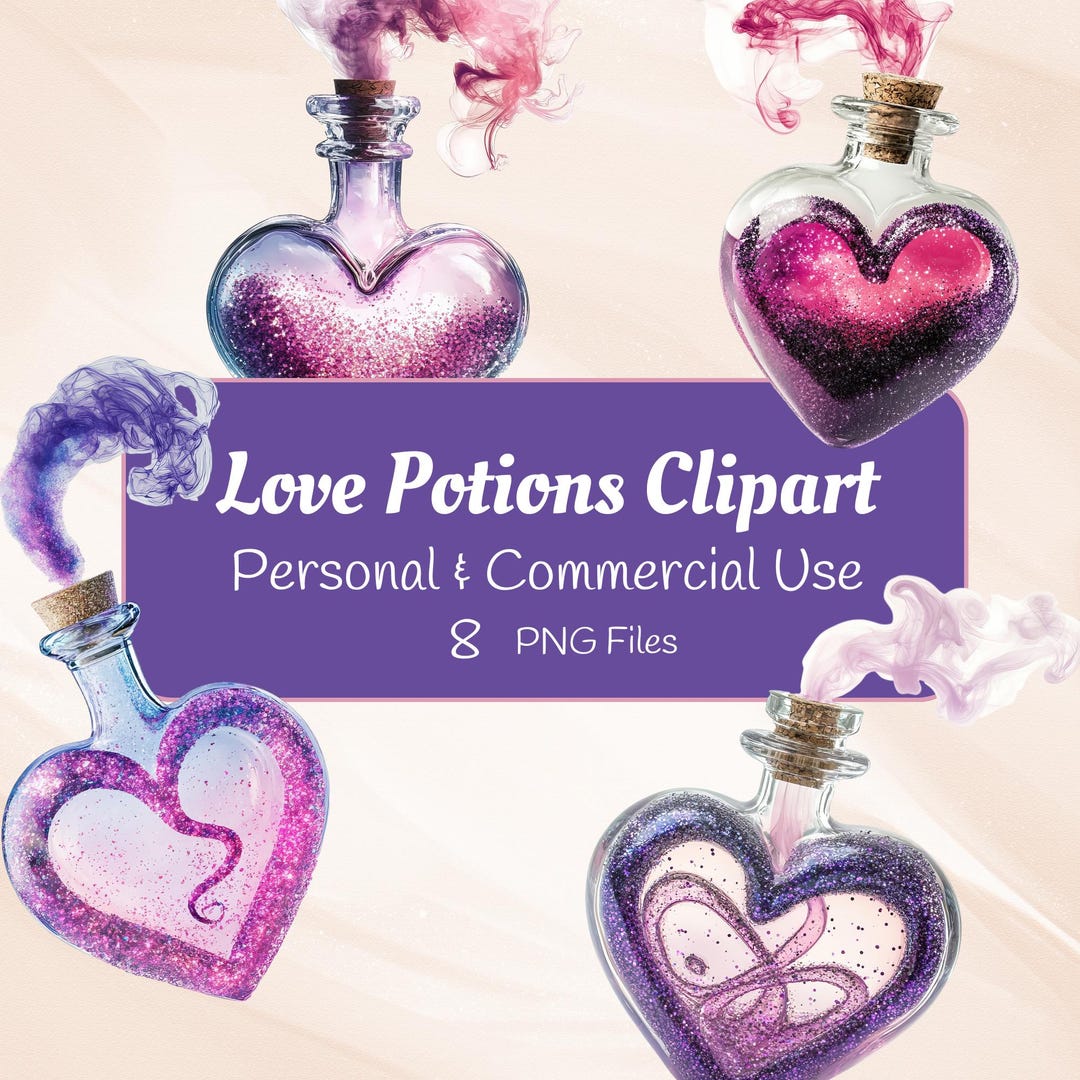 Love Potion Bottle Png, Love Potion Clipart, Magic Potion Clipart, Love ...