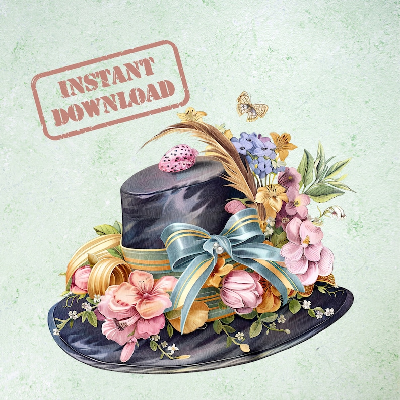 Easter Hat Clipart Commercial Use Easter Clipart Decorative Hats ...