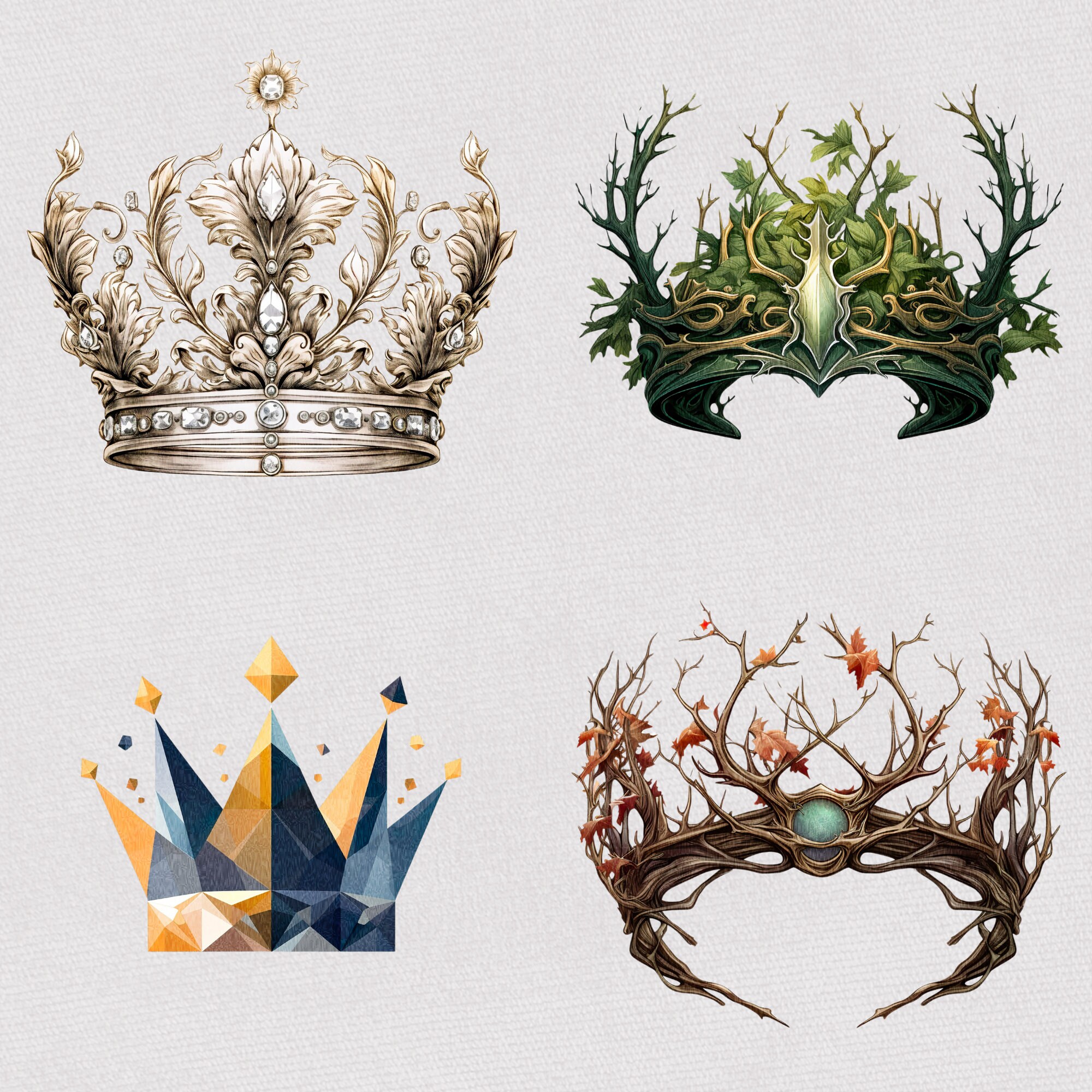 Crown Clipart | Princess Crowns | Tiara Png | Royal Crown | Fairytale ...