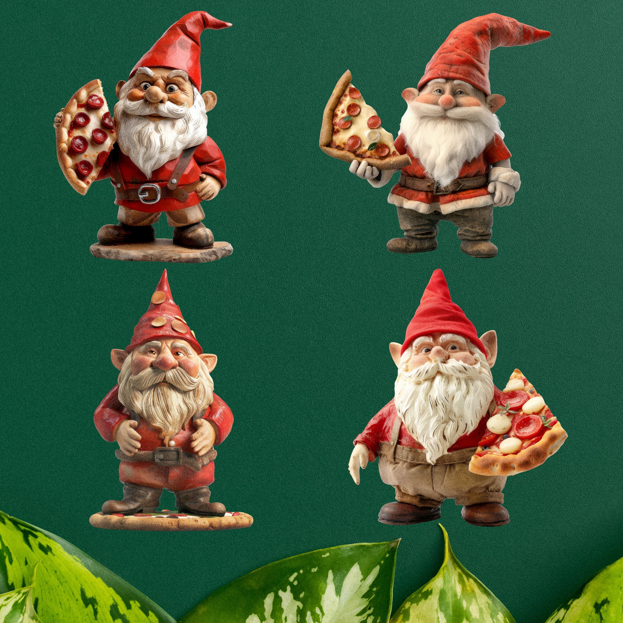 Pizza Gnome Clipart | Gnome PNG | Commercial Use | Personal Use | Pizza ...