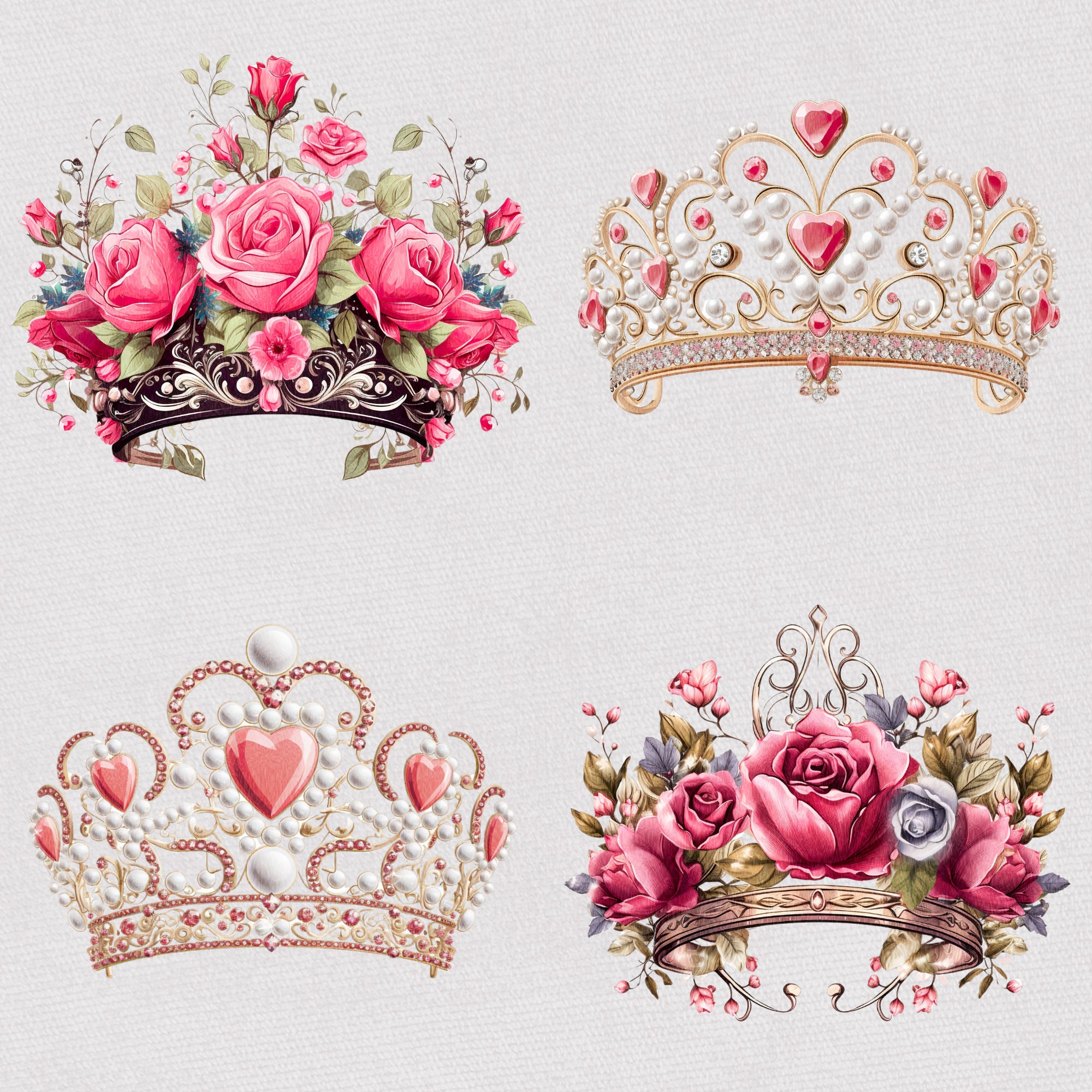 Crown Clipart | Princess Crowns | Tiara Png | Royal Crown | Fairytale ...