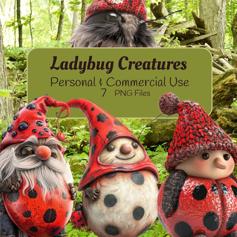 Ladybug Creatures Ladybug Clipart Cute Ladybug for Crafts Cute Bugs ...