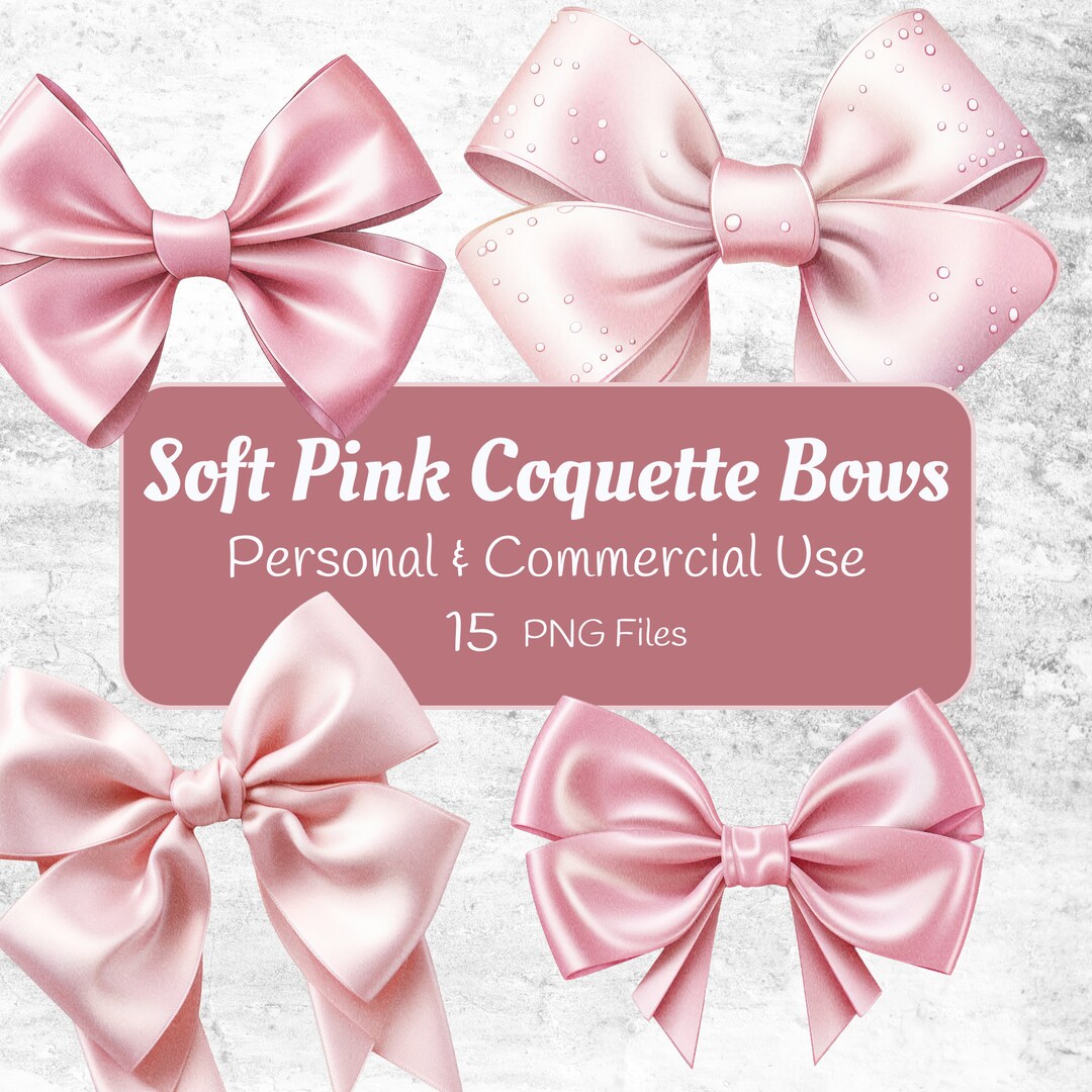Soft Pink Coquette Commercial Use Clipart | Coquette Clipart ...