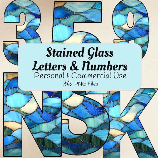 Stained Glass Letters - Etsy