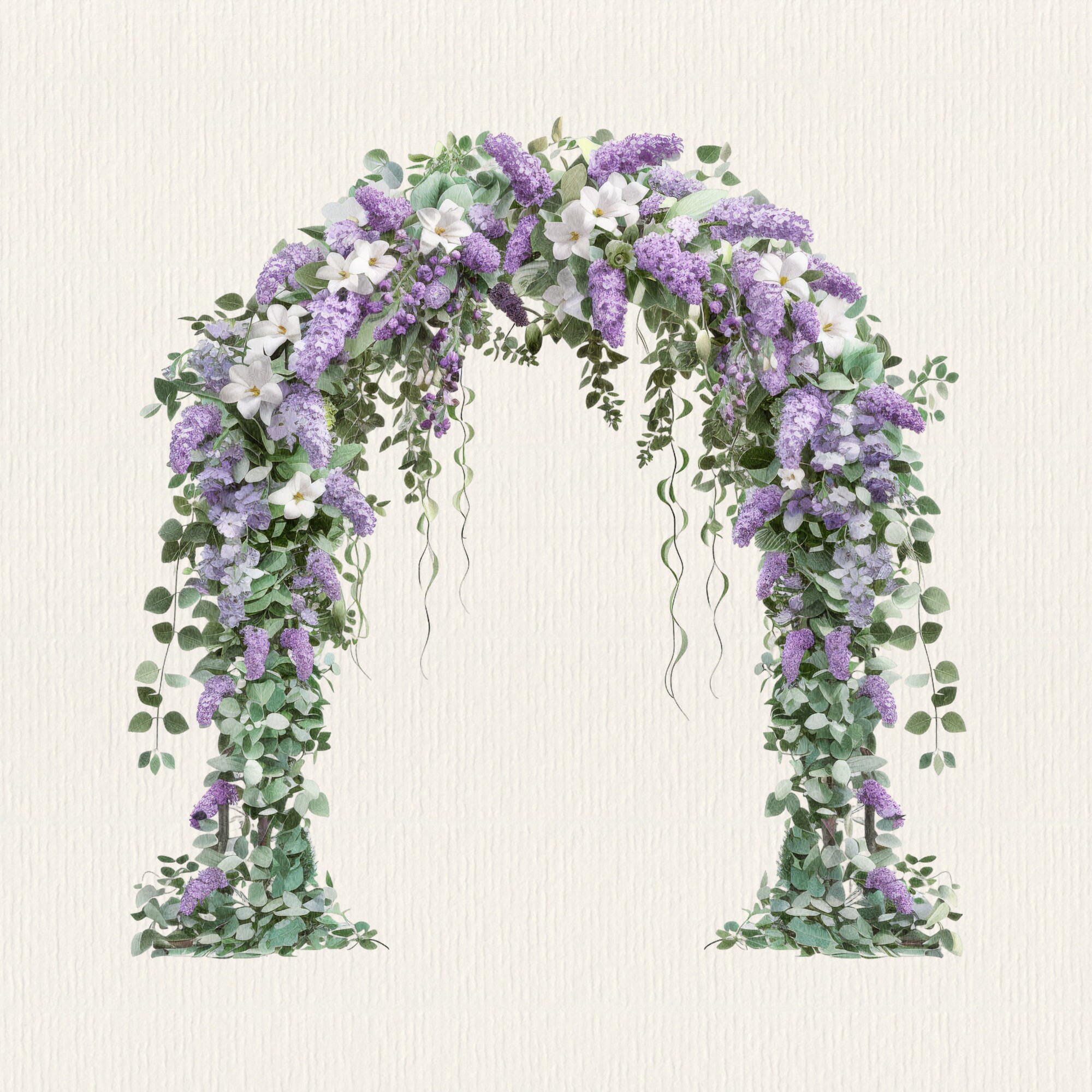 Floral Arches Png, Lilac Floral Arches Clipart, Commercial Use, Wedding ...