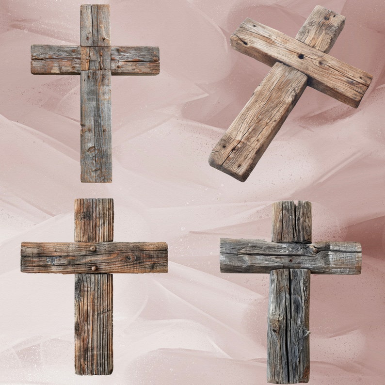 Wooden Rustic Crosses PNG | Christian Png | Instant Download ...