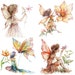 Watercolor Spring Fairy, Spring Clipart, Commercial Use, Fairy Tale ...