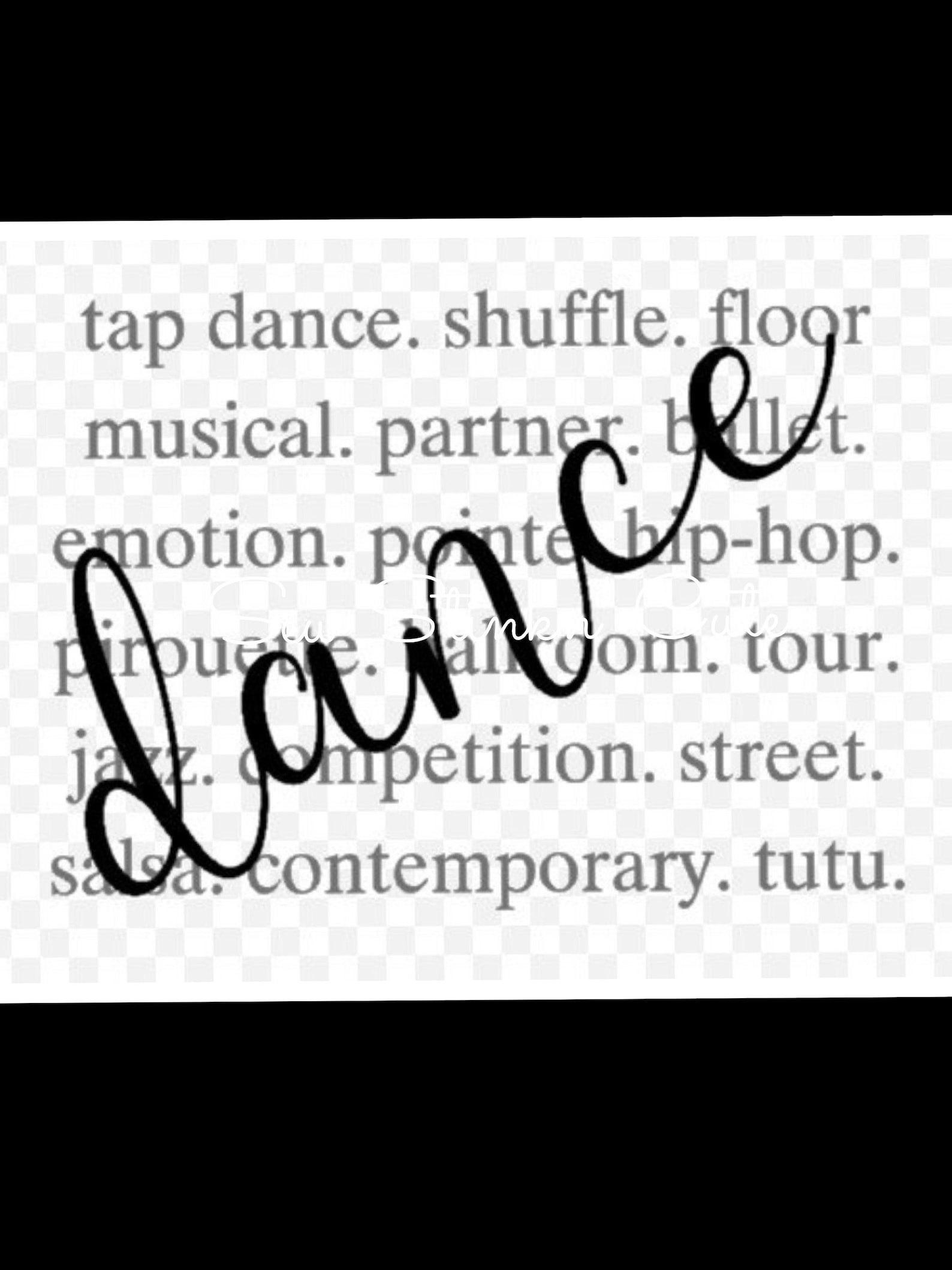 Dance PNG, Dance Typography Png, Dancing SVG, Dancing Sublimation ...
