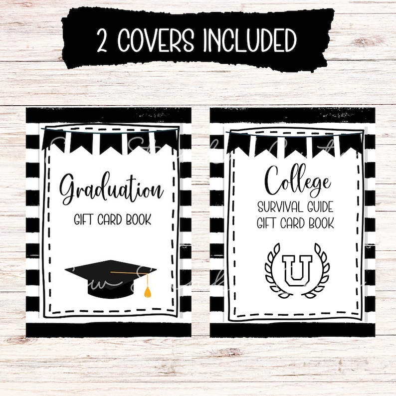 Gift Card Book for Graduation, Printable Gift Card Book, Graduation ...