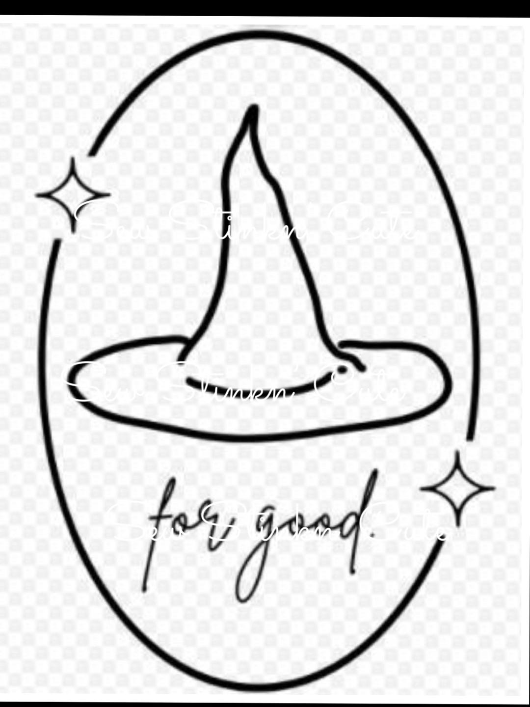 For Good Witch Hat Png, Funny Witch PNG, Witchy Vibes Design, Wicked ...