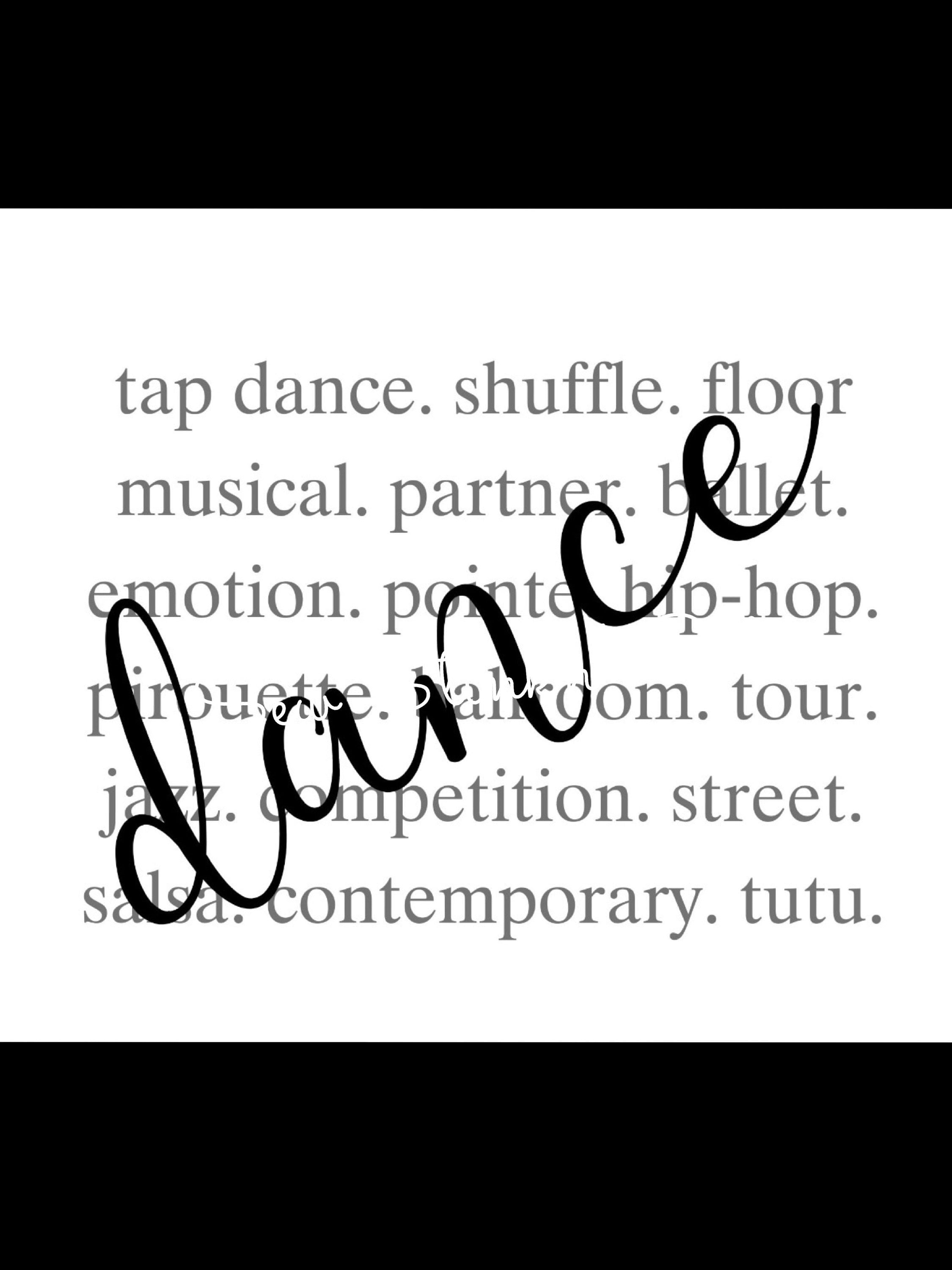 Dance PNG, Dance Typography Png, Dancing SVG, Dancing Sublimation ...