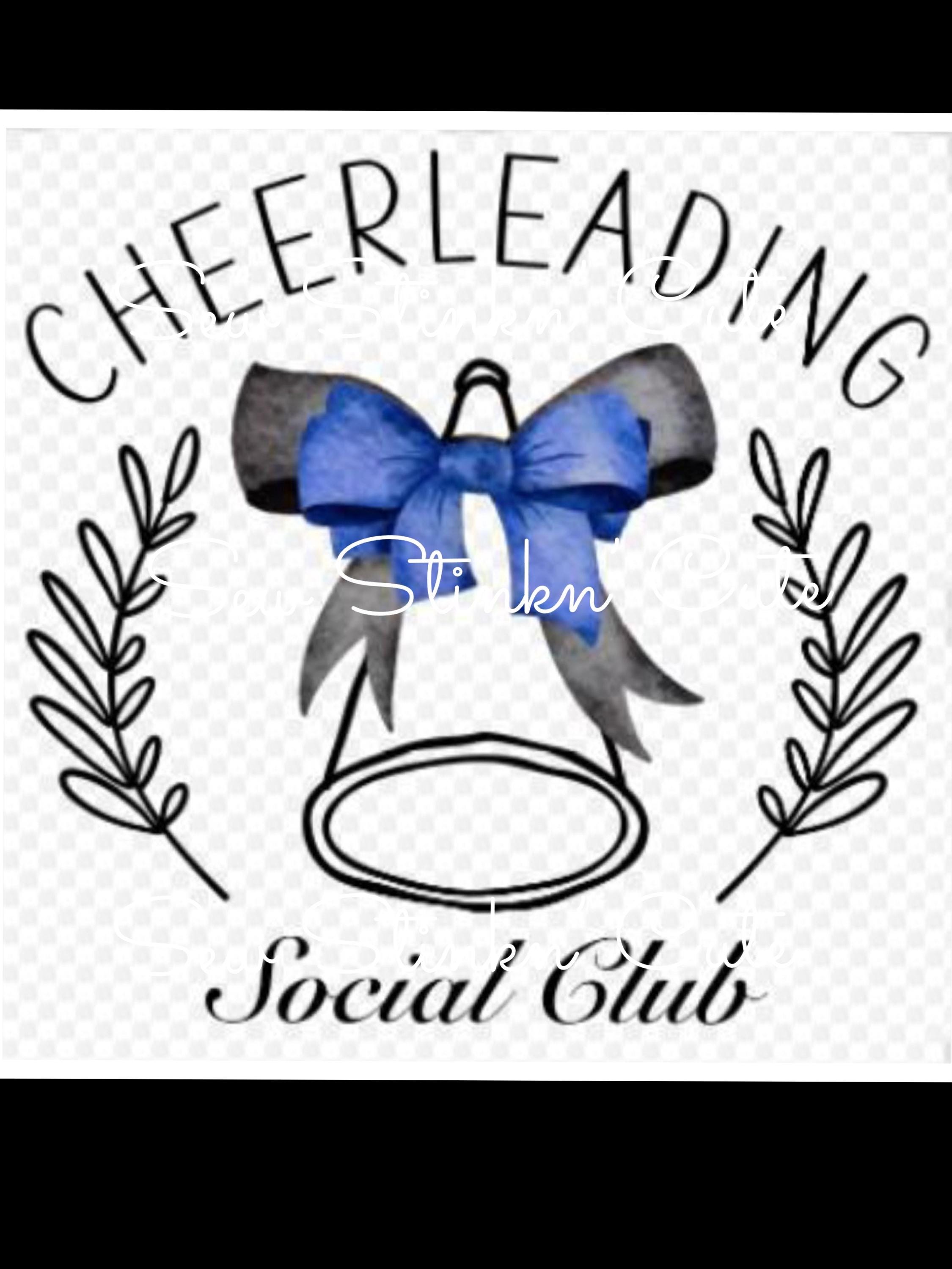 Cheerleading Social Club Png, Cheer Png, Cheer Season Png, Cheerleading ...