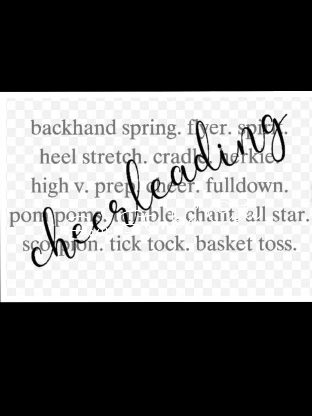 Cheerleading PNG, Cheerleading Typography Png, Cheer SVG, Cheering ...