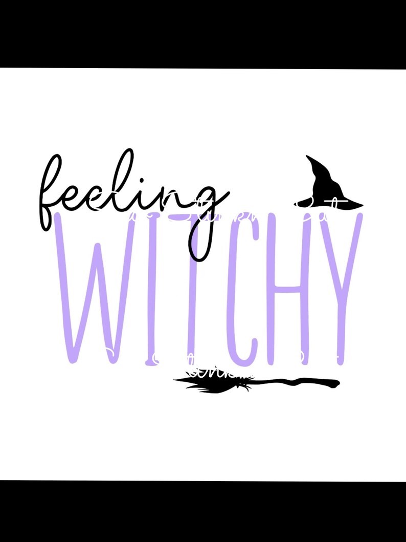Feeling Witchy Broom and Hat Png, Funny Witch, Witchy Vibes Design ...