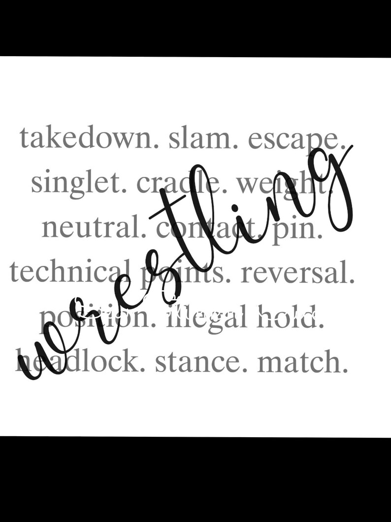 Wrestling PNG, Wrestling Typography Png, Wrestling SVG, Wrestling ...