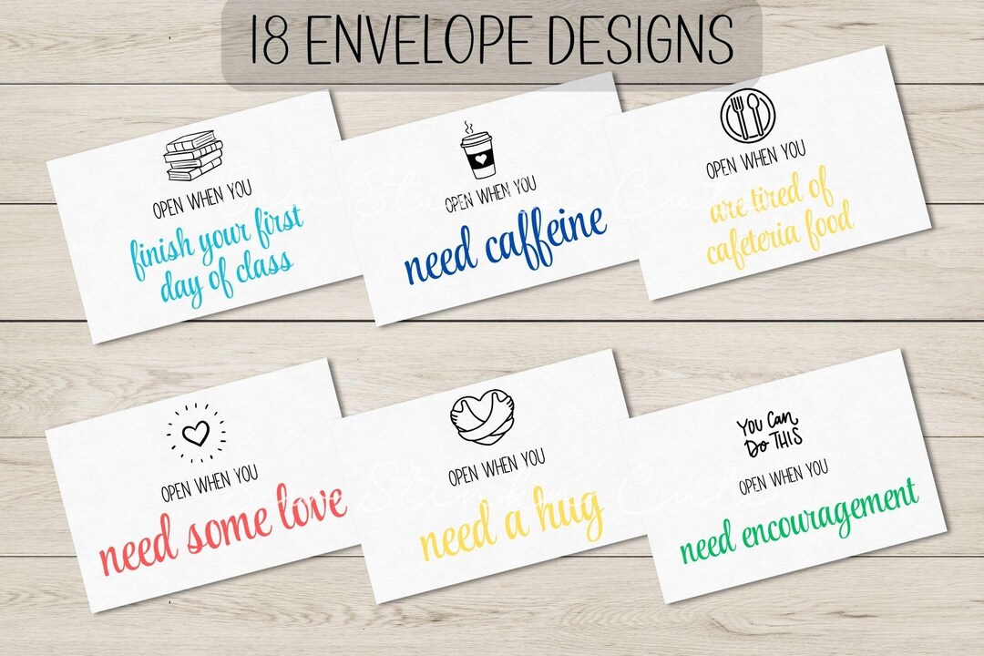 College Open Envelopes, College Letters, College Care Packages, College ...