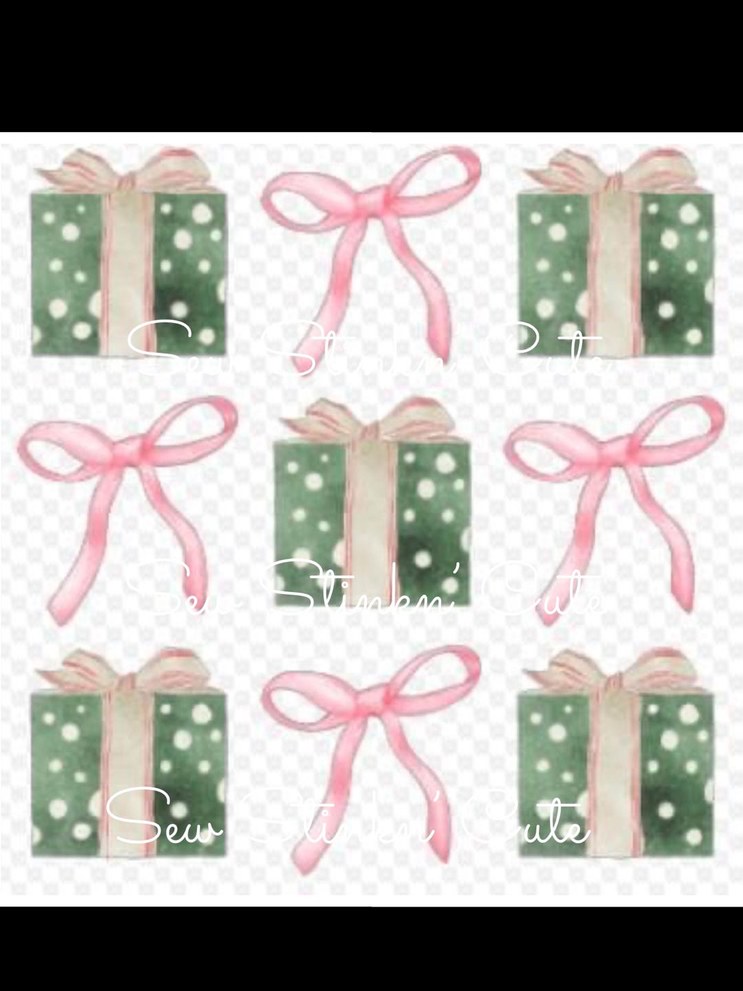 Coquette Pink Christmas Png, Pink Bow Christmas Png, Trendy Santa Png ...