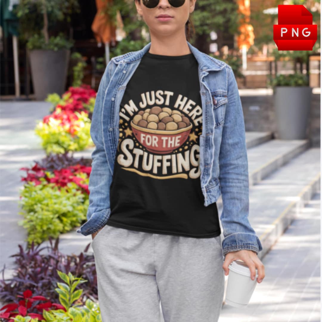 Funny Thanksgiving Stuffing Lover PNG, Retro Food Humor (digital ...