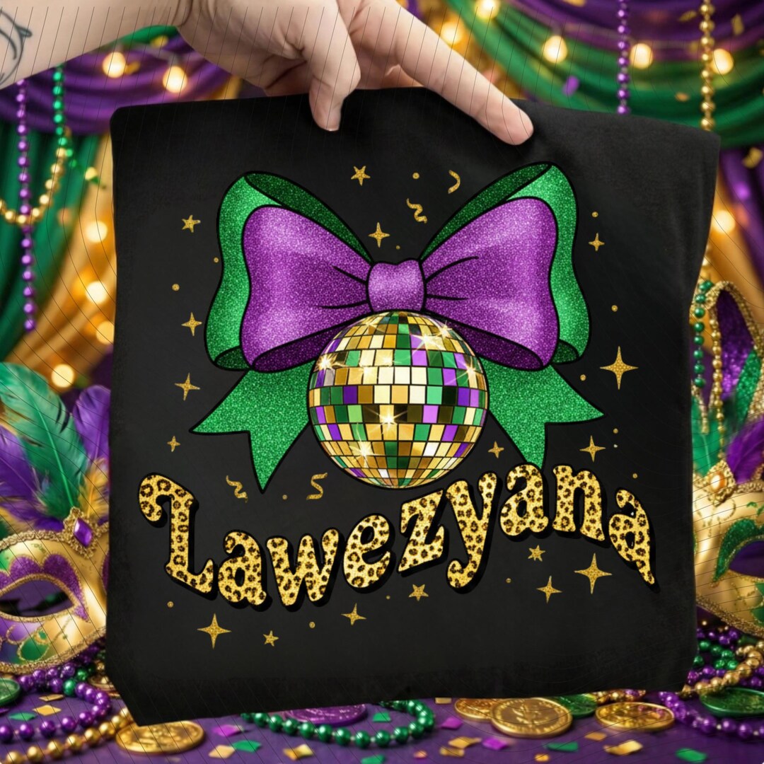 La Weezy Ana PNG, Louisiana Mardi Gras Shirt Design, Purple Carnival ...