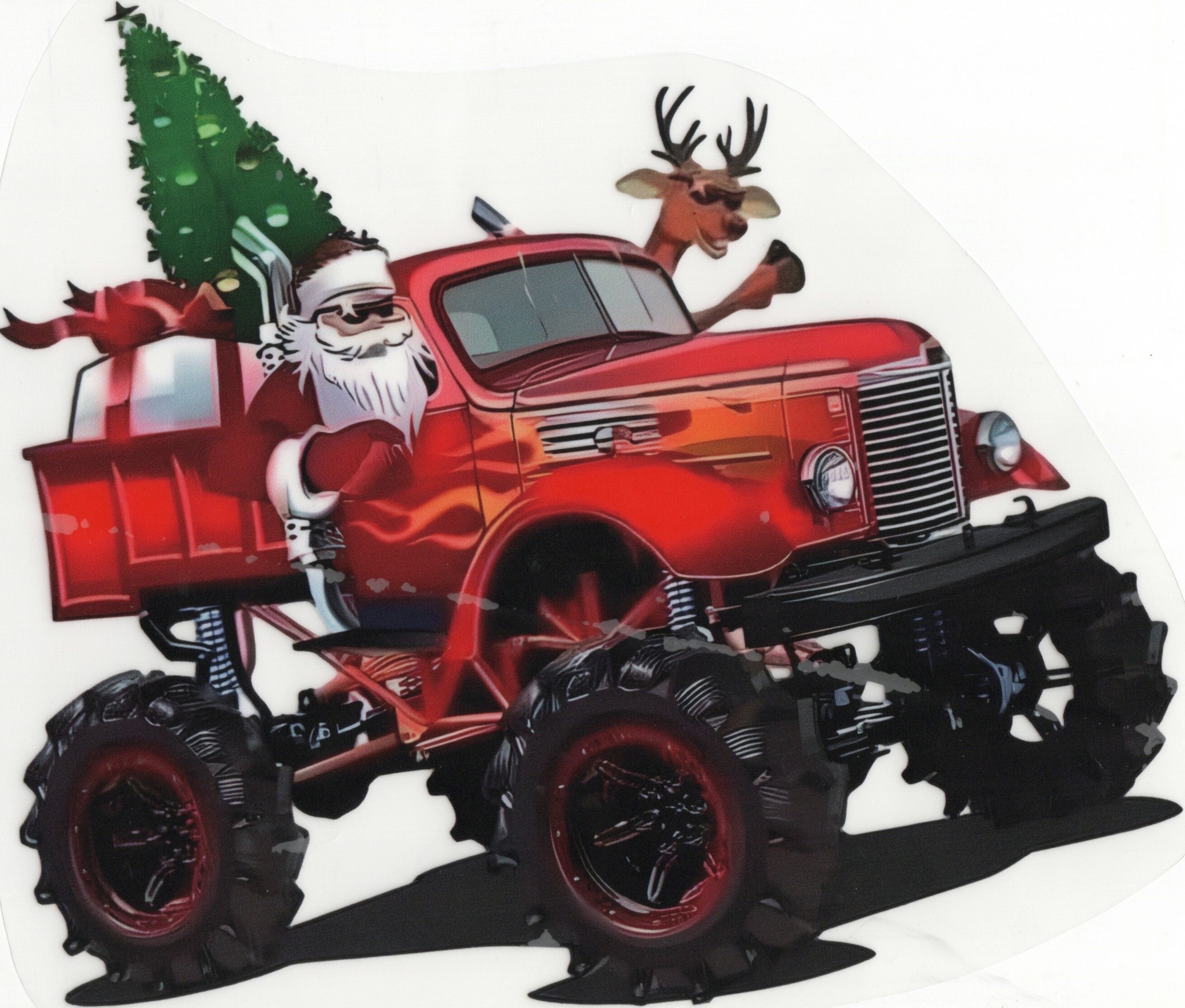 Monster Truck Santa Youth - Etsy