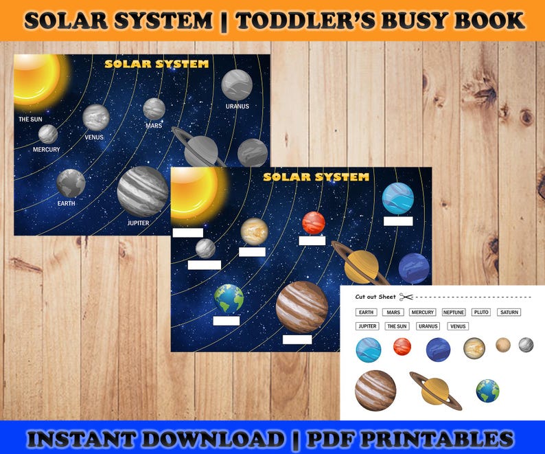 Solar System Printable Worksheet: Homeschool Science Activity (PDF ...