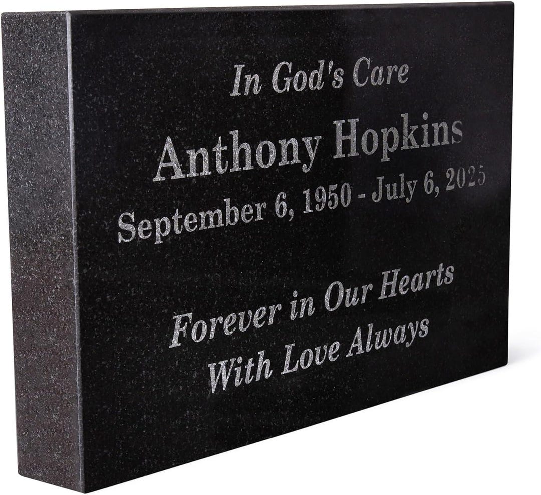 Personalized Granite Memorial Plaque – Custom Engraved Headstone for ...