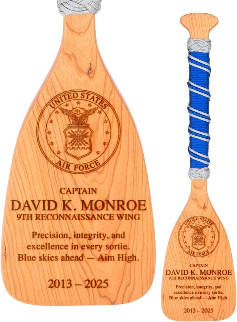Personalized Military Paddle – Custom Cherry Wood Engraved Gift | 24 ...