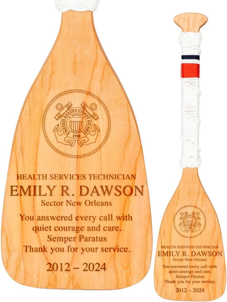 Personalized Military Paddle – Custom Cherry Wood Engraved Gift | 24 ...
