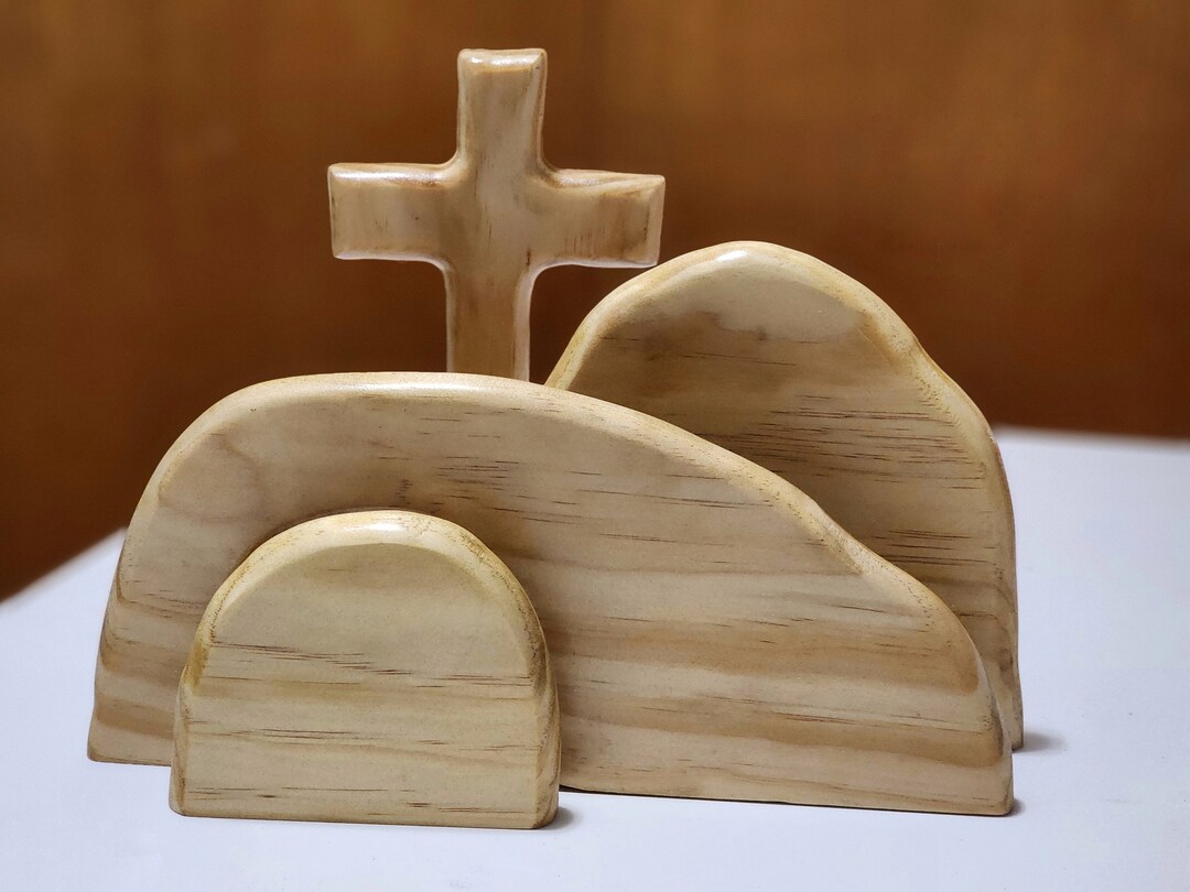 Wooden Easter Empty Tomb Display Accent for Church Altar Decoration ...