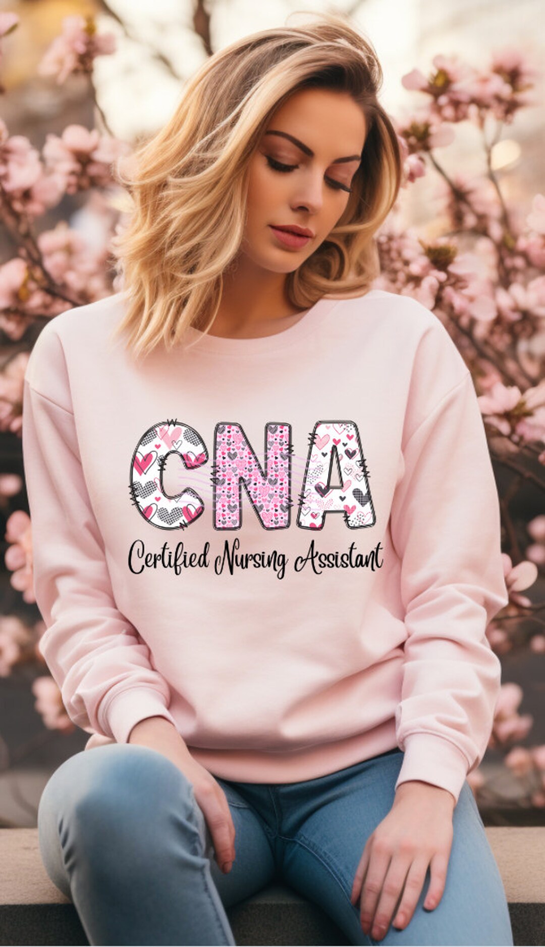 CNA Png Bundle, Certified Nursing Assistant, Hearts Png, Sublimation ...