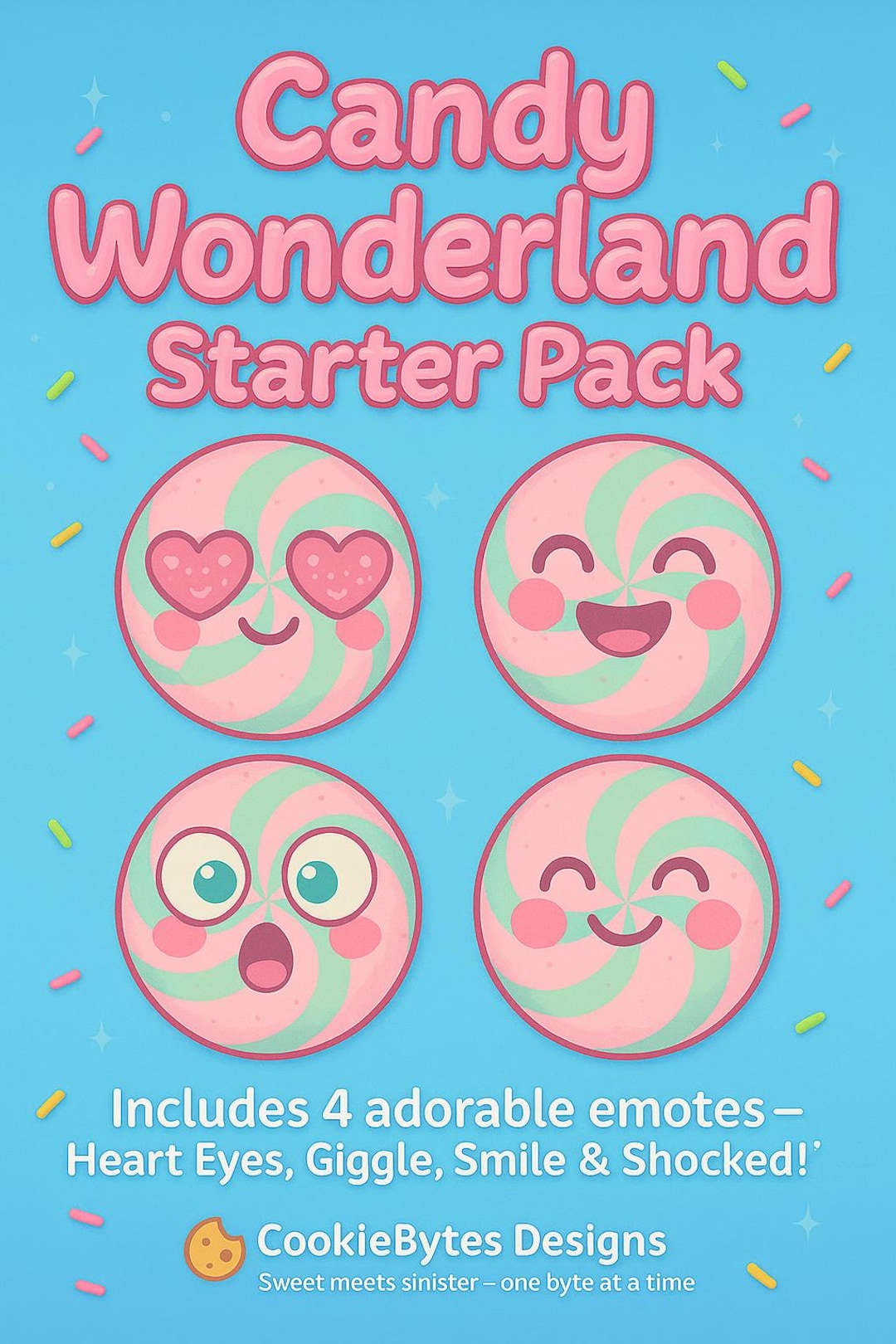 Candy Wonderland Emotes Starter Pack - Etsy