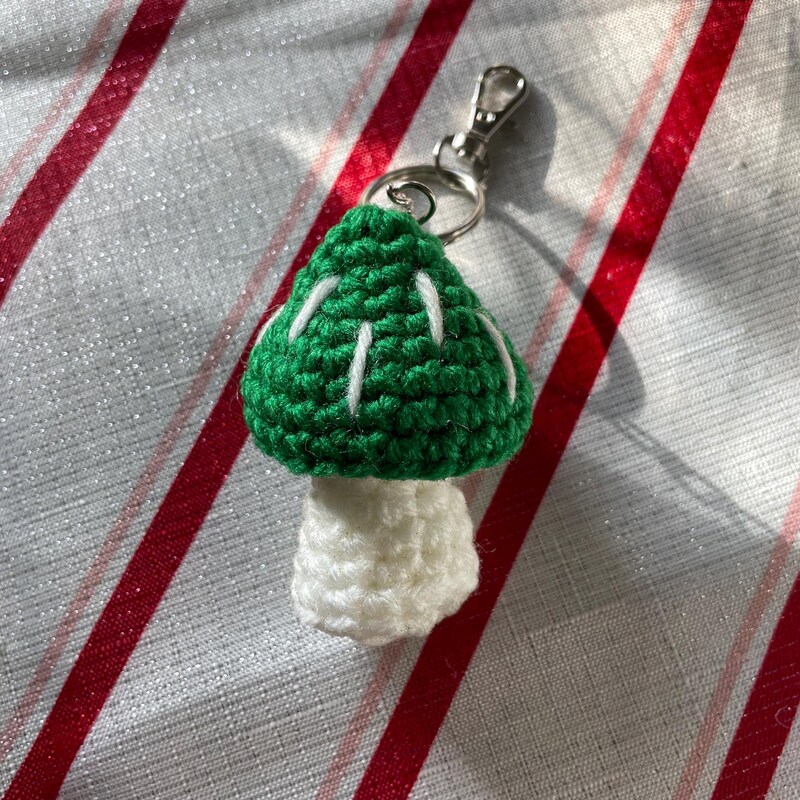 Mushroom Keychain - Etsy
