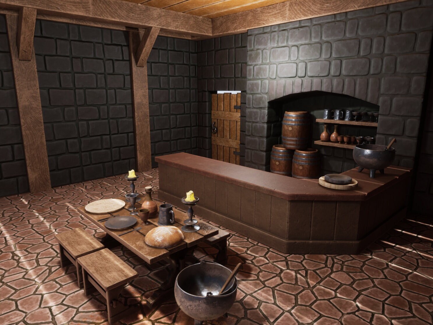 Tavern 3D Models With 8K Textures for Unity Unreal Godot - Etsy