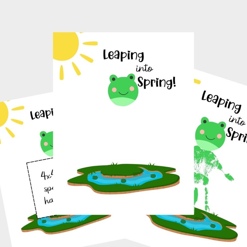 Frog Handprint Craft,preschool Spring Art,preschool Handprints,kids ...