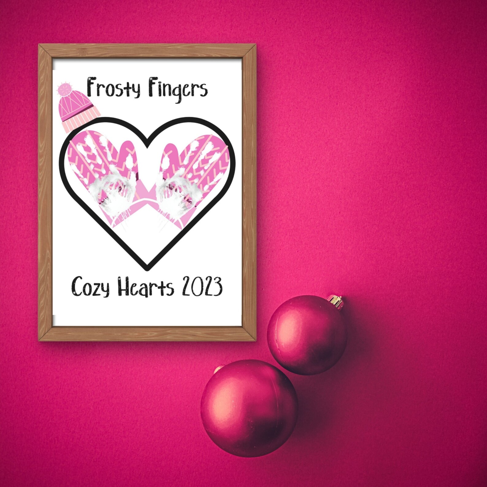 Winter Handprint Art,mitten Craft,xmas Handprint,glamma Gift ...